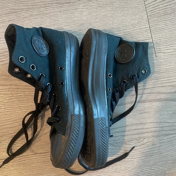 Shoes | Converse All Star Chuck Taylor All Black High Tops Size 65 ...